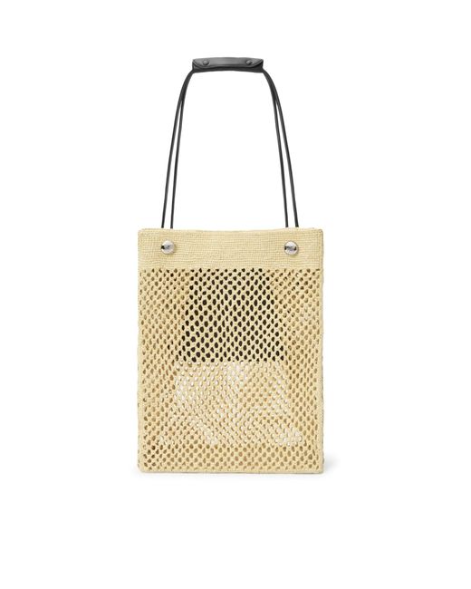 Loewe Pebble Raffia Hobo Bag in Natural | Lyst