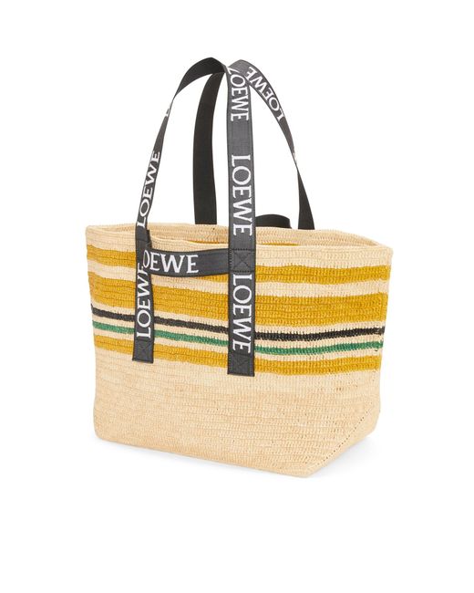 Loewe Fold Shopper In Raffia in Yellow for Men | Lyst