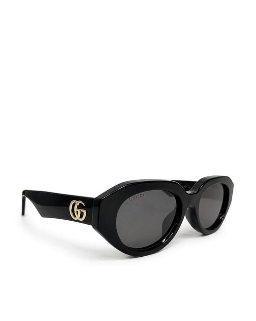 Gucci Cat-Eye Sunglasses With Gg Logo in Black | Lyst UK