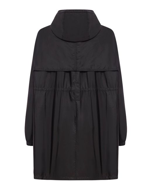 Prada Technical Fabric Wind Jacket in Black | Lyst