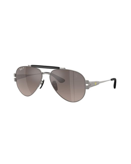 Ray-Ban Sunglass Rb3762m Scuderia Ferrari Collection Chromance in Black ...