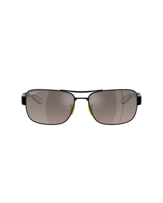 Ray-Ban Sunglass Rb3763m Scuderia Ferrari Collection Chromance in Black ...