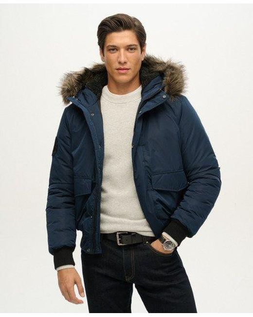 Superdry Everest Bomber Jacket Nautical in Blue for Men | Lyst