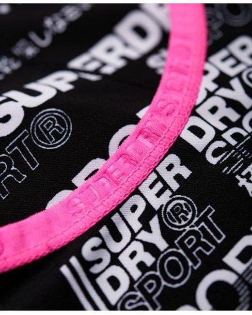 Superdry Core Cross Bra Mono Diagonal Logo in Pink | Lyst