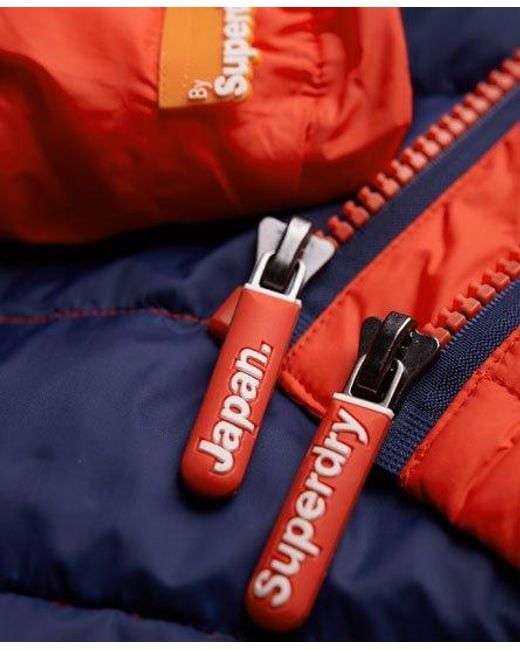 Superdry Fuji Double Zip Jacket Fire Engine in Red for Men | Lyst