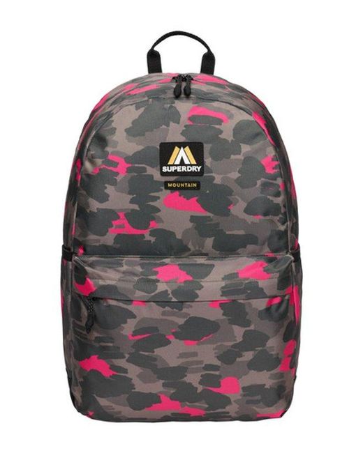 Superdry Classic Patch Montana Backpack in Grey | Lyst UK