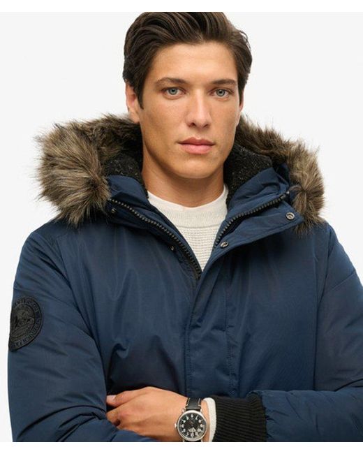 Superdry Everest Bomber Jacket Nautical in Blue for Men | Lyst