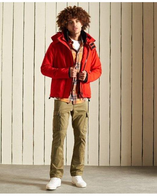 Superdry Ottoman Arctic Sd-Windcheater Jacket Campus in Red for Men | Lyst