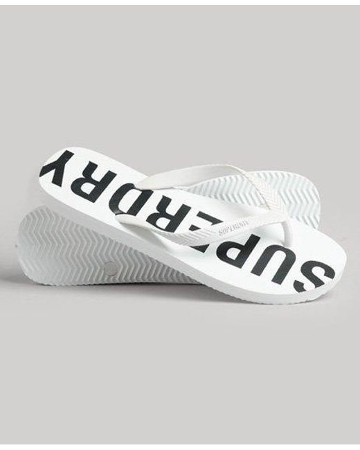 Superdry Code Core Sport Flip Flops in Metallic for Men | Lyst