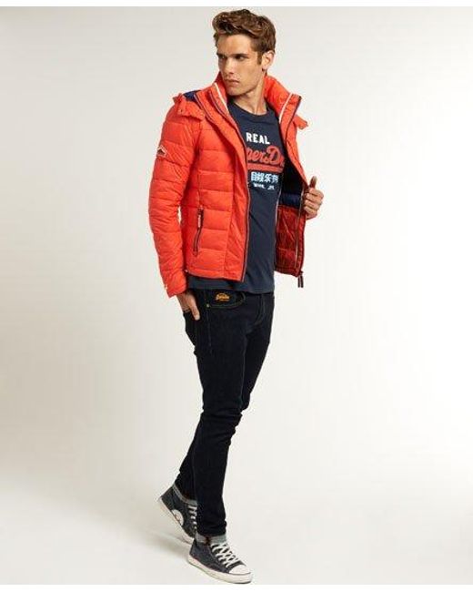 Superdry Fuji Double Zip Jacket Fire Engine in Red for Men | Lyst