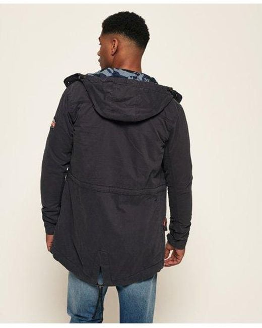 Superdry Rookie Military Parka Jacket Ink in Red for Men | Lyst