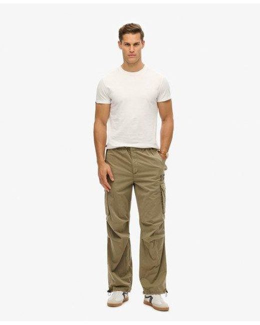 Superdry X Ringspun Cargo Pants Chive in White for Men | Lyst UK