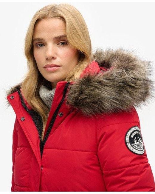 Superdry Everest Ella Bomber Jacket / Chilli Pepper in Red | Lyst