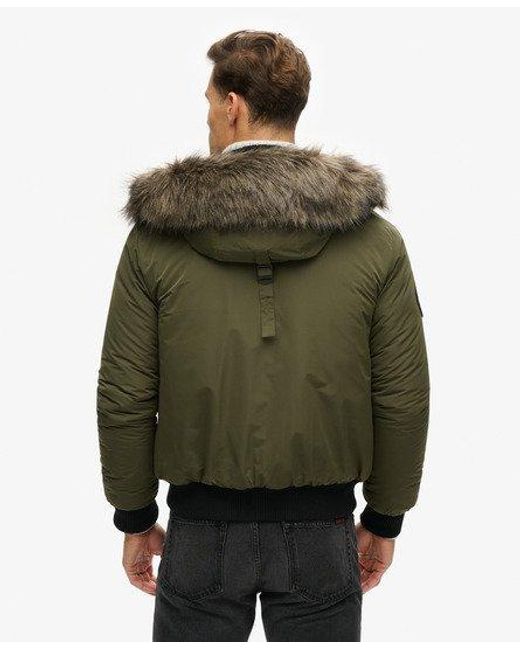 Superdry Everest Bomber Jacket Army in Green for Men | Lyst