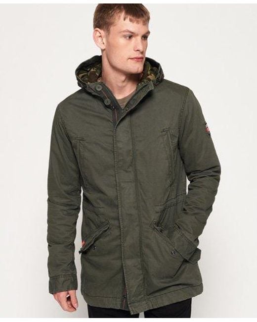 Superdry Rookie Military Parka Jacket Dark Forest in Green for Men | Lyst