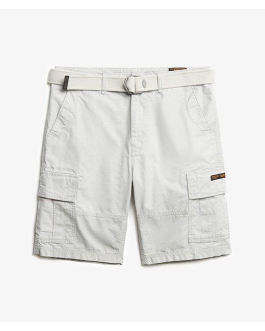 Superdry Heavy Cargo Shorts in Grey for Men | Lyst UK