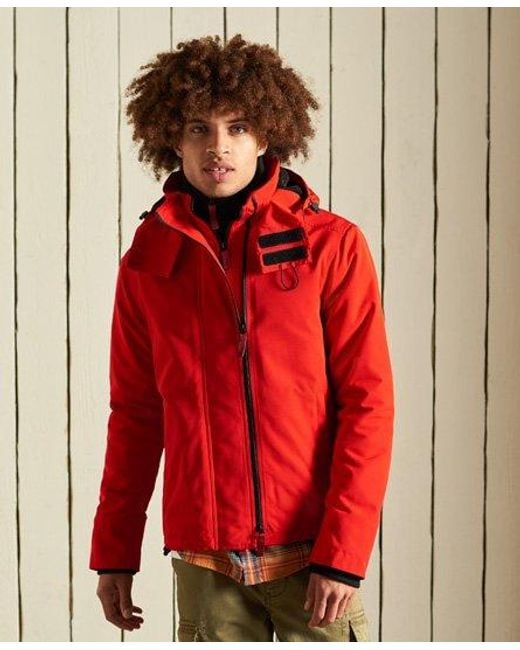 Superdry Ottoman Arctic Sd-Windcheater Jacket Campus in Red for Men | Lyst