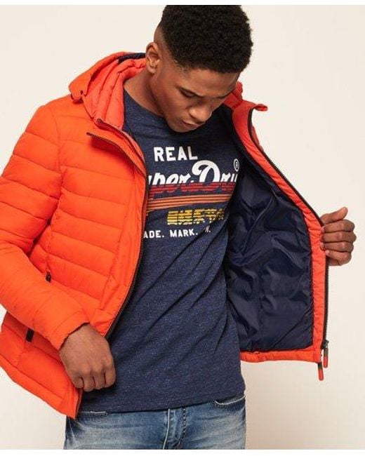 Superdry Fuji Double Zip Hooded Jacket Deep in Red for Men | Lyst