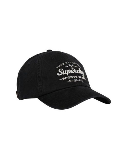 Superdry Vintage Club Baseball Cap in Black | Lyst UK