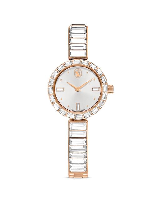 Swarovski Matrix Bangle Watch in Metallic | Lyst