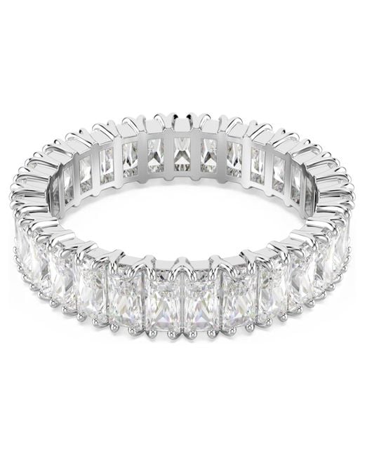 Swarovski Matrix Ring in Metallic | Lyst
