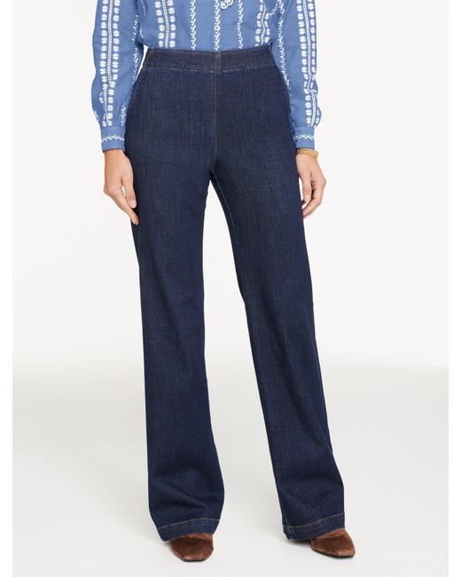 Talbots Trouser Pull-on Travel Jeans in Blue | Lyst UK