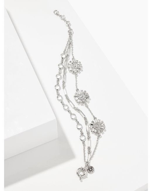 Talbots Snow Burst Multi Strand Bracelet in White | Lyst UK