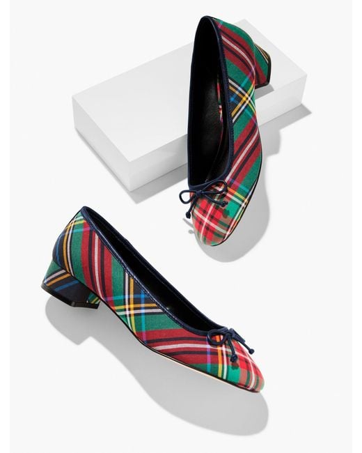 Talbots Gabriel Block Heel Pumps in White | Lyst UK