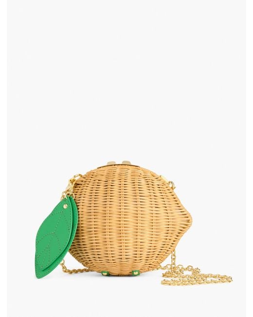 Talbots Lemon Wicker Bag | Lyst