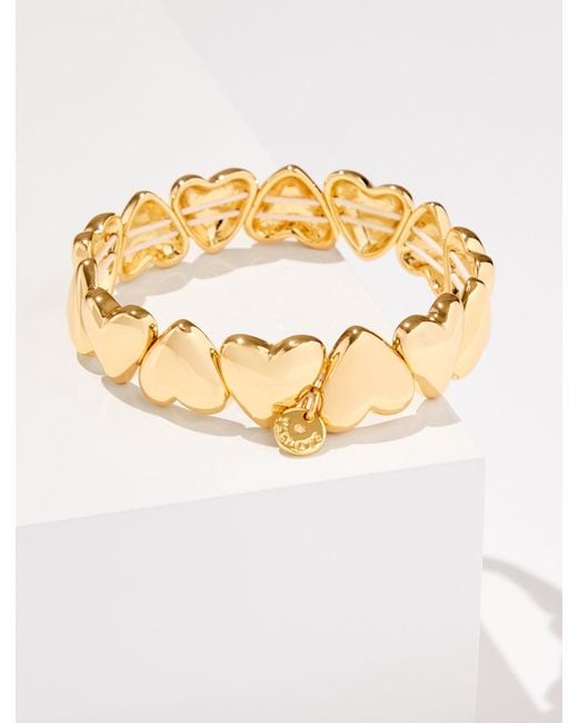 Talbots Soft Hearts Stretch Bracelet in Metallic | Lyst UK