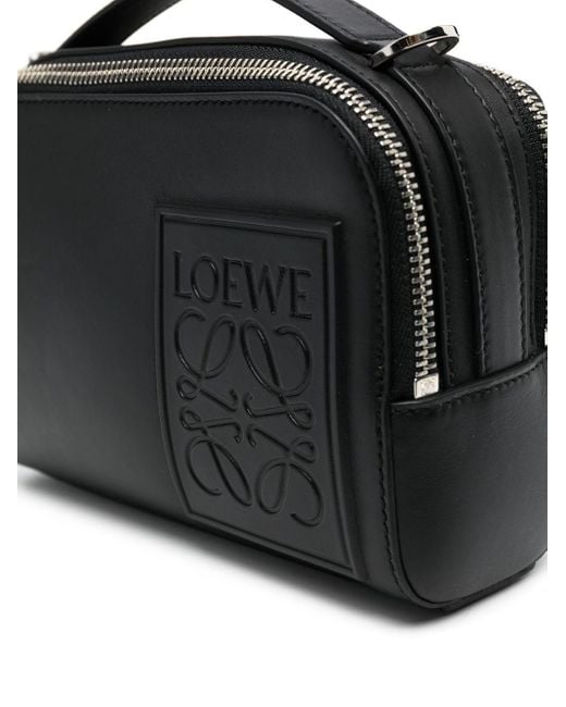 Loewe Mini Satin Calfskin Crossbody Camera Bag in Black for Men | Lyst