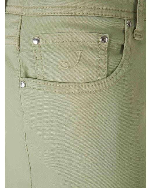Jacob Cohen Cotton Jeans in Green for Men | Lyst UK