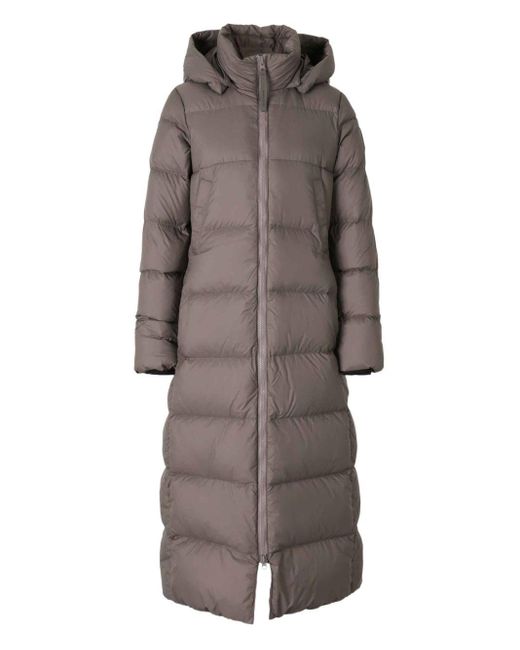 Canada Goose Mystique Long Puffer Jacket in Brown | Lyst UK