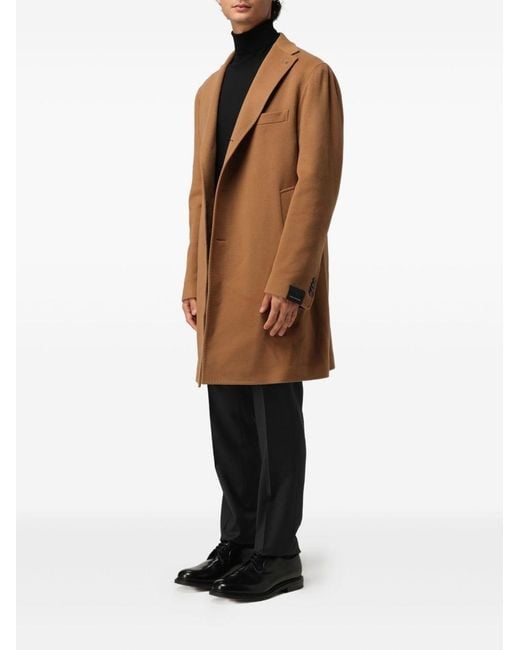 Tagliatore Bruce Cashmere Coat in White for Men | Lyst UK