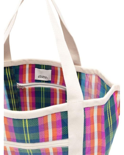 Isabel Marant Powden Nylon Tote Bag in White | Lyst UK