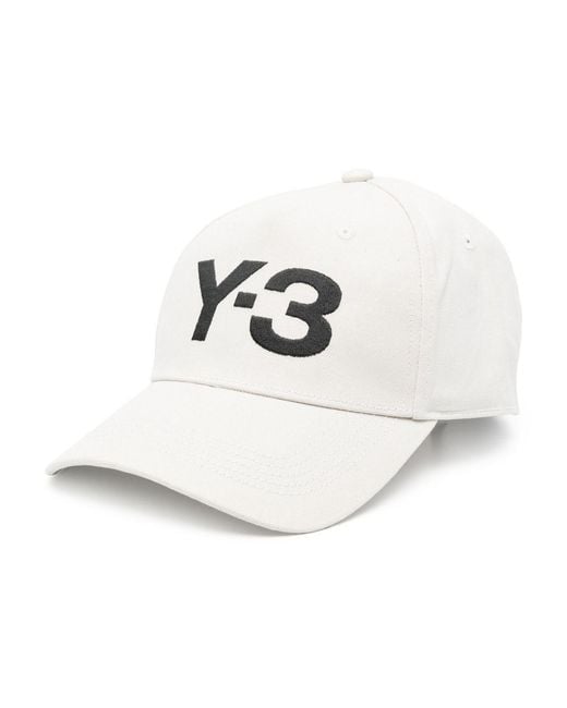 Y-3 Logo Baseball Cap in White for Men | Lyst UK