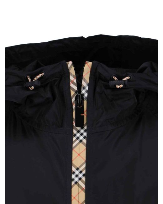 Burberry Check Jacket in Blue for Men | Lyst UK