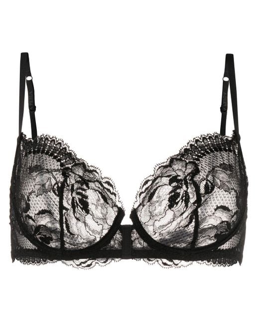 La Perla Brigitta Balconette Bra in Black | Lyst La Perla Brigitta Balconette Bra in Black | Lyst