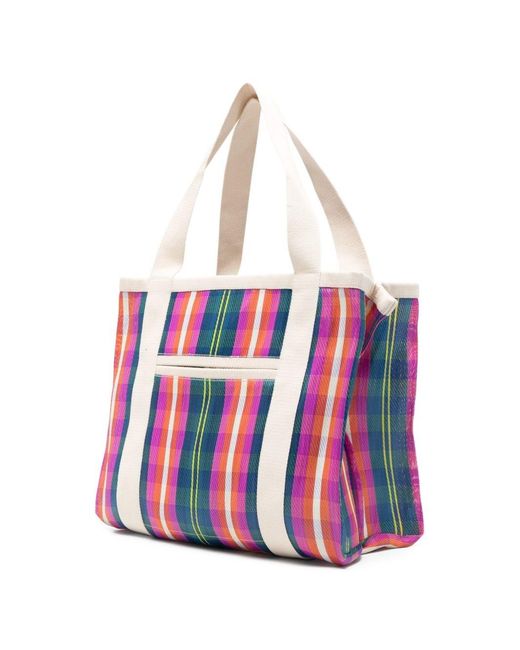 Isabel Marant Powden Nylon Tote Bag in White | Lyst UK