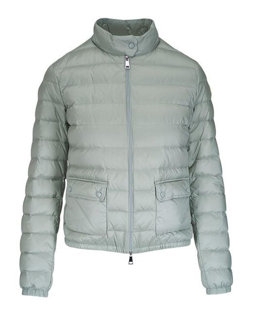 Moncler Lans Short Down Jacket in Grey | Lyst UK