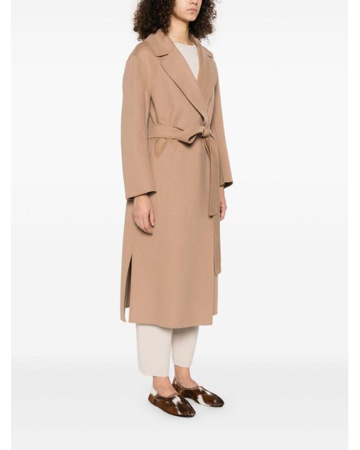 Max Mara Livia Coat in Natural | Lyst