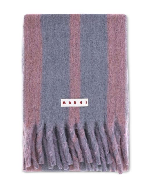 Marni Wool Scarf in Purple for Men | Lyst UK