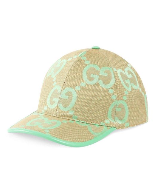 Gucci Jumbo GG Baseball Cap in Green | Lyst