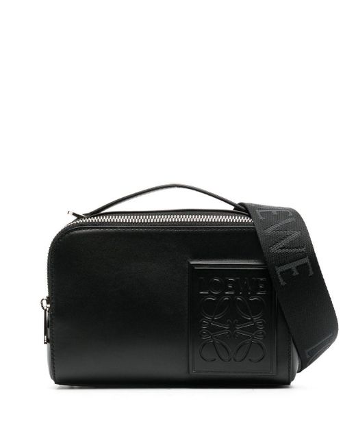 Loewe Mini Satin Calfskin Crossbody Camera Bag in Black for Men | Lyst