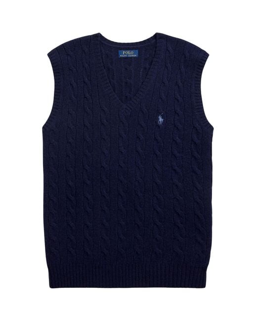 Polo Ralph Lauren Logo Vest in Blue for Men | Lyst UK