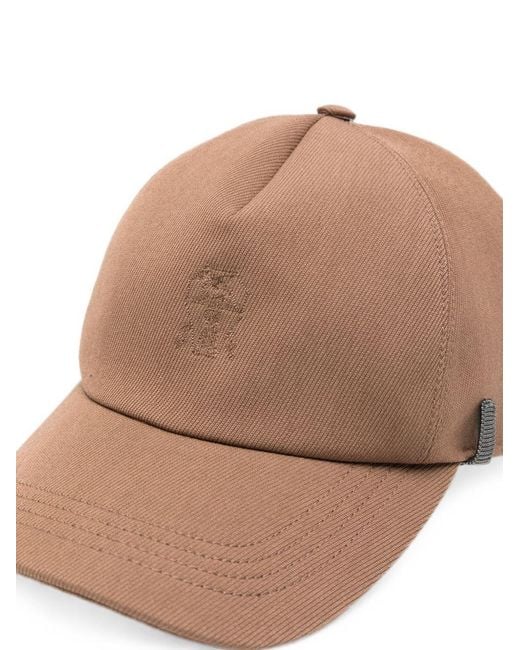 Brunello Cucinelli Baseball Cap in Natural | Lyst UK