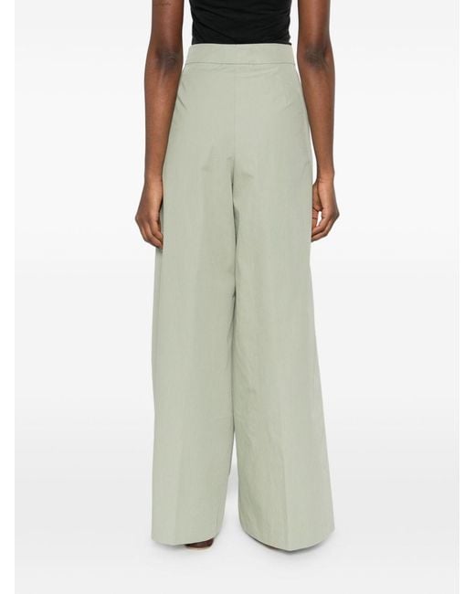 Dries Van Noten Pamplona Cotton Trousers in Green | Lyst UK