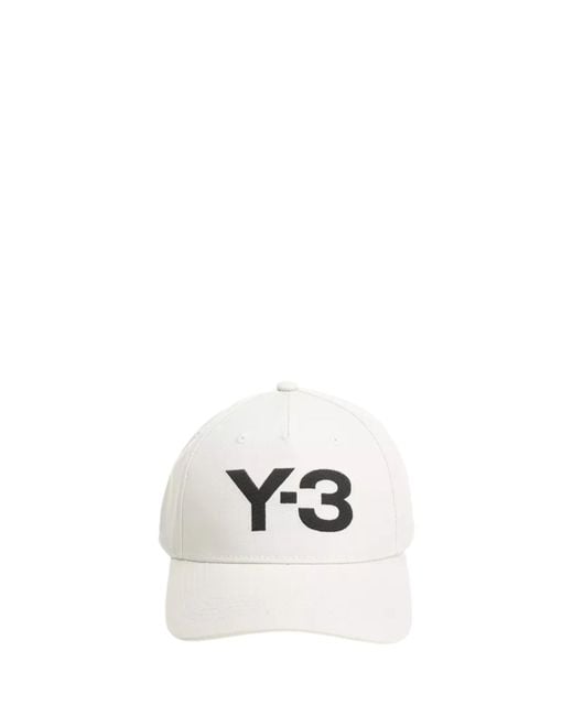 Y-3 Logo Baseball Cap in White for Men | Lyst UK