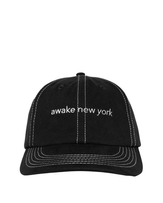 AWAKE NY 6 Panel Hat in Black for Men | Lyst UK