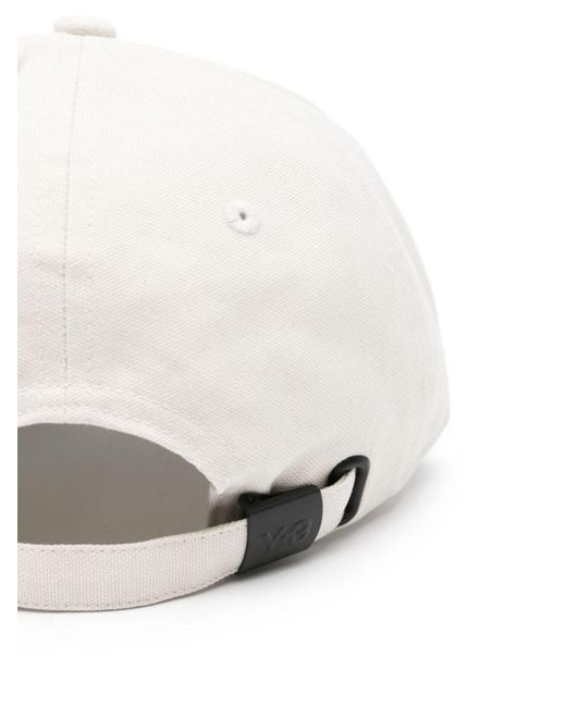 Y-3 Logo Baseball Cap in White for Men | Lyst UK
